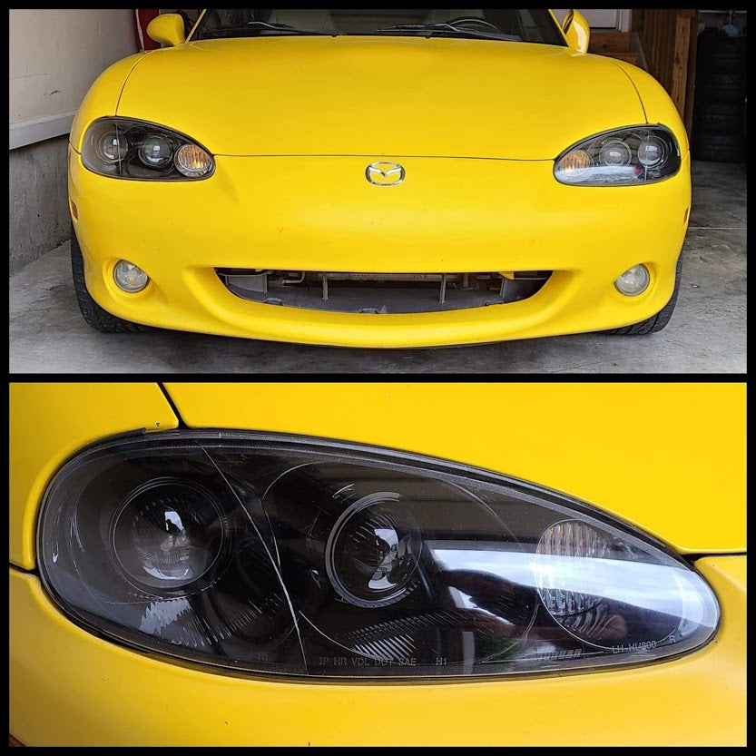 2001 2005 Mazda Miata NB2 LED High Beam Retrofit